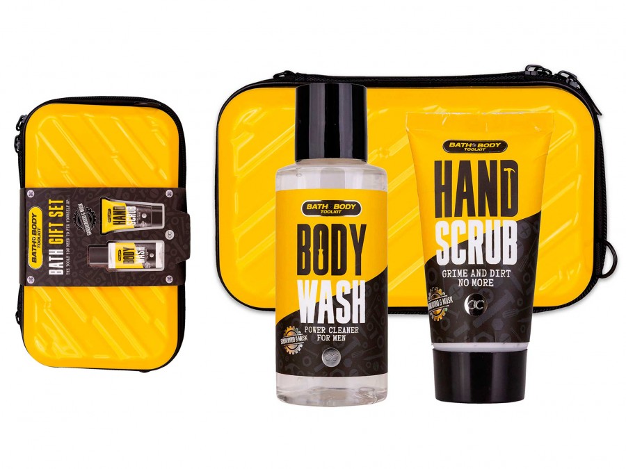 SET BAÑO “BATH AND...” ESTUCHE RIGIDO 100 ML GEL BAÑO 50 ML EXFOLIANTE ...